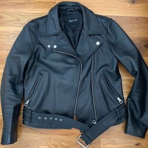 Madewell | Jackets & Coats | Madewell Leather Motorcycle Jacket | Poshmark